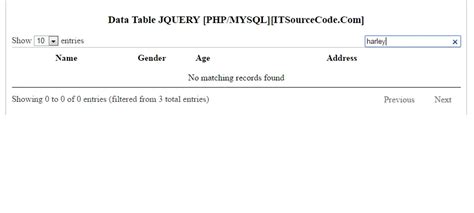 Datatable Jquery Plug In Using Php Mysql With Source Code 2022