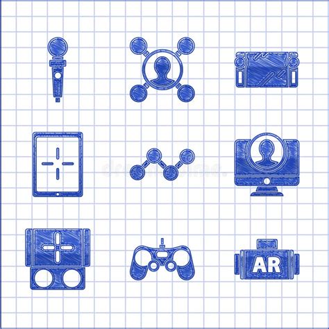 Set Share Gamepad Ar Augmented Reality Create Account Screen Portable Video Game Console