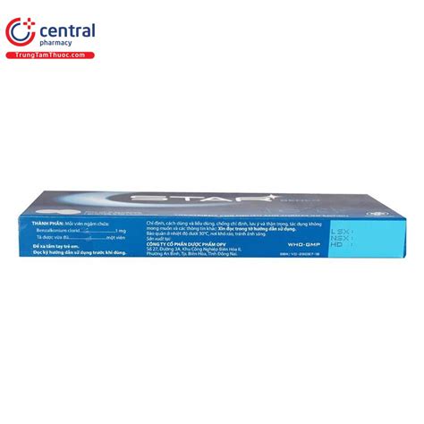 [chÍnh HÃng] Thuốc Star Benko Viên Ngậm điều Trị Nhiễm Khuẩn Hô Hấp