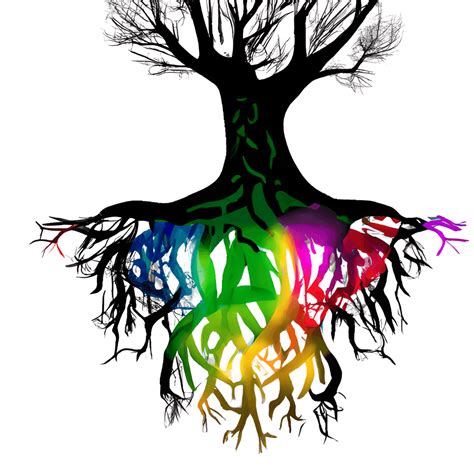 Tree And Root Silhouette Graphic Creative Fabrica