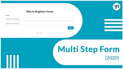 How To Create Multi Step Form Using Javascript 2020 Youtube