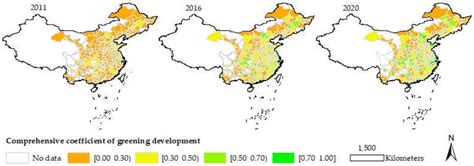 Spatio Temporal Evolution Of Greening Development In Chinas Cities