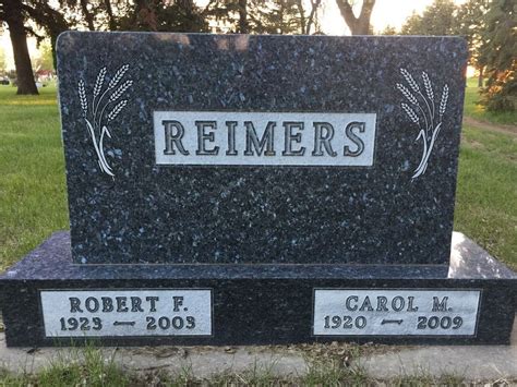 Robert F “bob” Reimers 1923 2003 Monumento Find A Grave