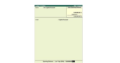 How To Create Ledger In Tally Erp 9 Ledger Accounts Creation