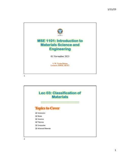Lec 031 | PDF | Materials Science | Composite Material