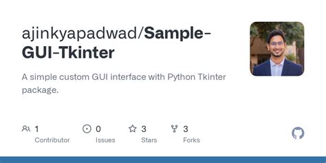 GitHub Ajinkyapadwad Sample GUI Tkinter A Simple Custom GUI Interface With Python Tkinter