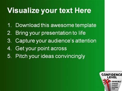 Thermometer Of Confidence Level Science Powerpoint Templates And Powerpoint Backgrounds 0411