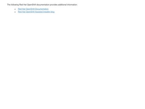 Red Hat Openshift Documentation Red Hat Openshift 4 18 Deployment On Dell Powerflex Dell