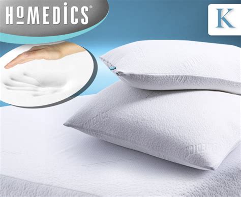 Homedics Memory Foam Mattress Topper 2 Pillows King Au