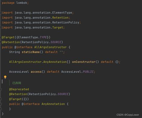 Allargsconstructor与noargsconstructor注解 Csdn博客