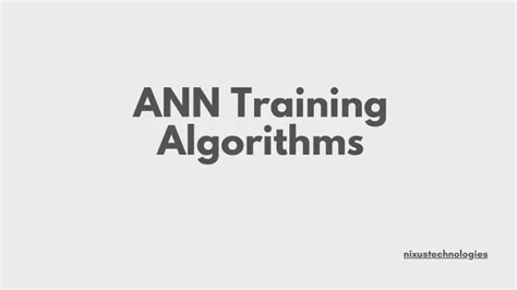 ppt ann training algorithms powerpoint presentation free download