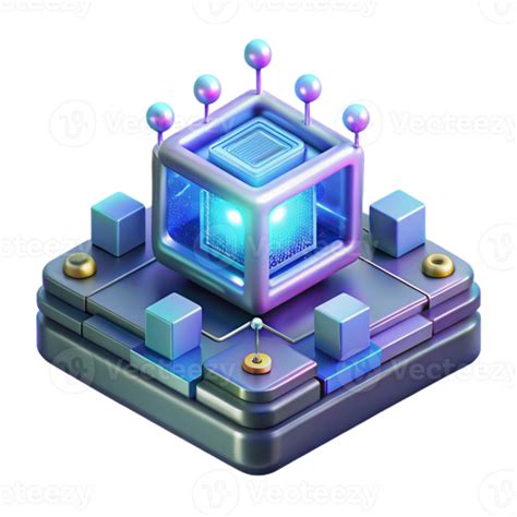 Serene Rustic Quantum Computer Processing Complex Data Glowing Lighting Abstract Technology