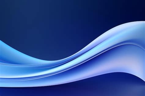 premium photo abstract line curve element blue background