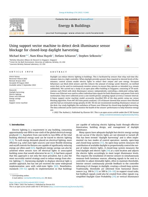 pdf using support vector machine to detect desk illuminance sensor