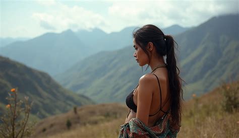 Create The Image Of A Woman From Bhutan With Few Clothes But Who Look