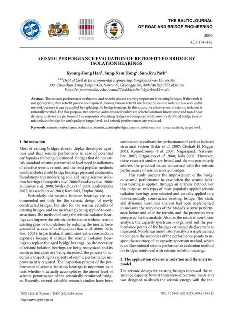 Pdf Seismic Performance Evaluation Of Retrofitted Bridge … Dokumen Tips