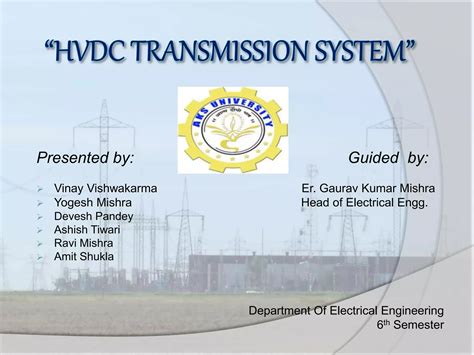 Hvdc Transmission System Pptx