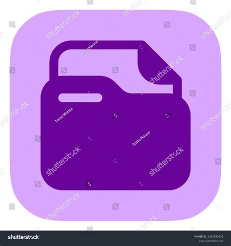 Editable Vector File Document Folder Icon Stock Vector Royalty Free 2382293631 Shutterstock