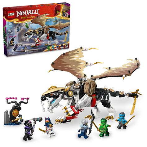 LEGO NINJAGO Egalt The Master Dragon Action Figure Hero Toy Battle Set With 5 Ninja Minifigures