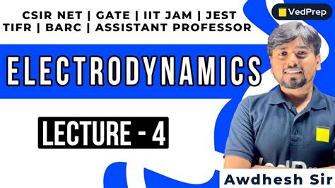 Electrodynamics Physics Csir Net Gate Iit Jam Tifr Barc Jest Lec 4 Vedprep Physics