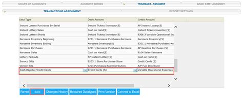 assigning transaction to accounts