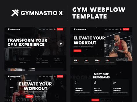 gymnastic x gym html5 responsive website template
