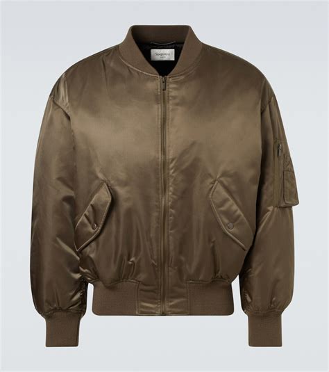 Saint Laurent Twill Bomber Jacket Saint Laurent