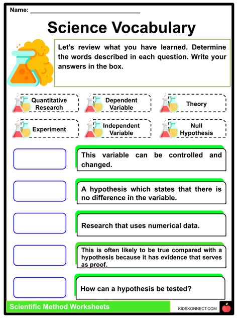 9 Best Worksheets For Understanding Scientific Method The Teach
