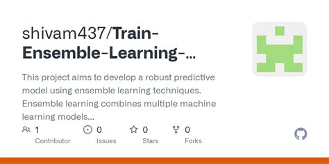 Github Shivam437train Ensemble Learning Model On Sugarcane Dataset This Project Aims To