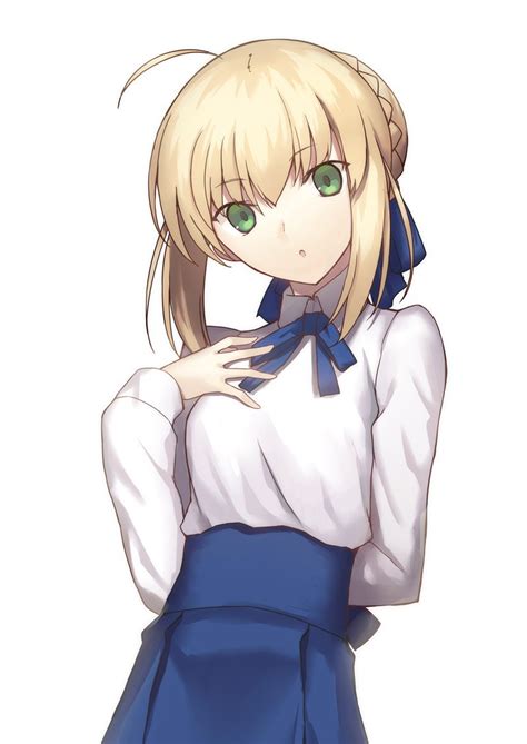 Safebooru 1girl Ahoge Arm Behind Back Artoria Pendragon All Bangs