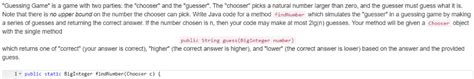 Solved Guessing Game Is A Game With Two Parties The