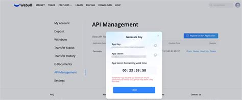 API Application Webull API