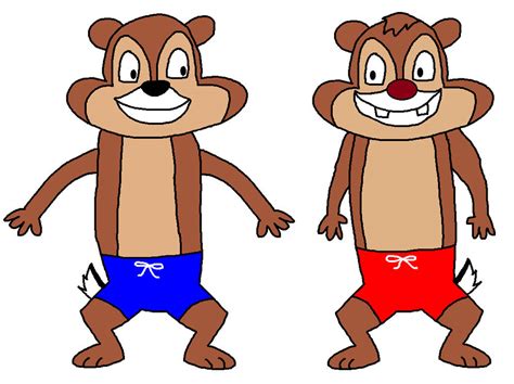 Chip And Dale In Swimsuits By Lahmom2000 On Deviantart