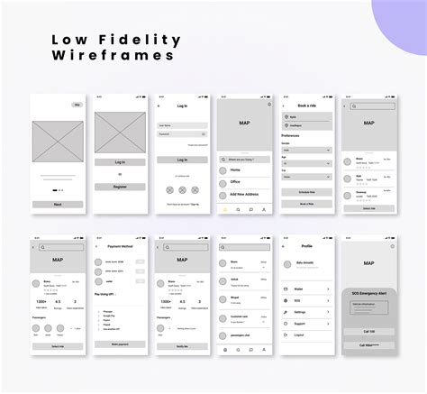 UX UI Carpool App UX Case Study Behance