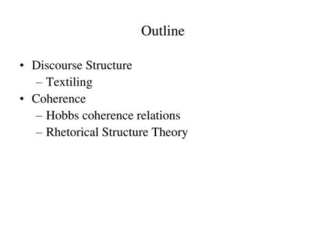 ppt discourse structure and discourse coherence powerpoint