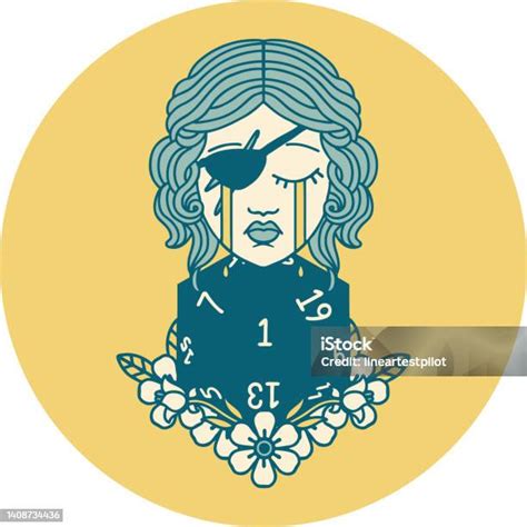 자연 하나의 D20 롤 아이콘으로 우는 인간 악당 눈 신체 부분에 대한 스톡 벡터 아트 및 기타 이미지 눈 신체 부분 도둑