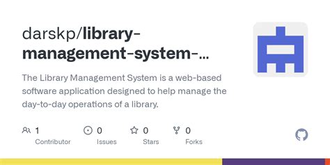 GitHub Darskp Library Management System React The Library Management System Is A Web Based