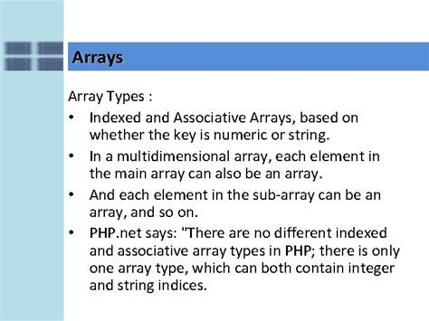 Creating Php Pages Chapter 10 Php Arrays Arrays