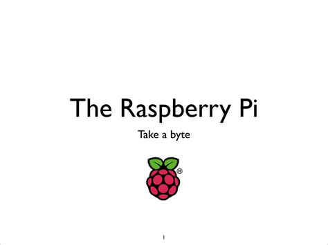 Introduction To The Raspberry Pi Speaker Deck