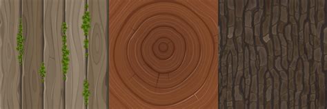 Wooden Textures Of Cut Tree Trunk Bark And Boards 13961740 Vector Art At Vecteezy