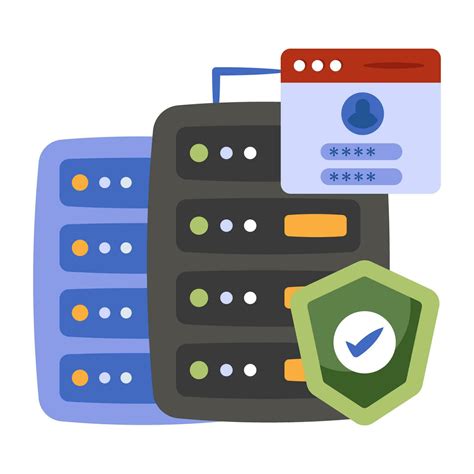 An Icon Design Of Server Security 36374007 Vector Art At Vecteezy