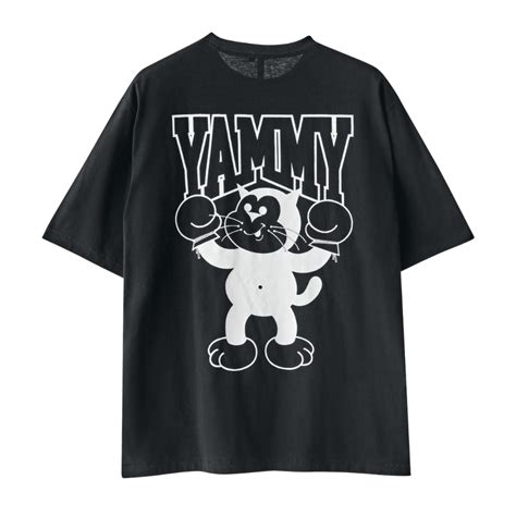 Yammy Cat Champ Black T Shirt Mma Fight Store