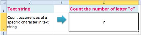 Quickly Count The Occurrences Of A Character In A String In Excel