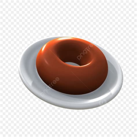 귀여운 3d 초콜릿 글레이즈드 도넛 렌더링 초콜릿 도넛 3d 제공 도넛 3d Png 일러스트 및 Psd 이미지 무료 다운로드 Pngtree
