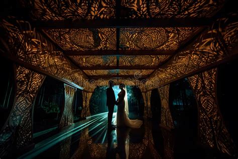 wedding couple indoors is hugging each other neural network ai