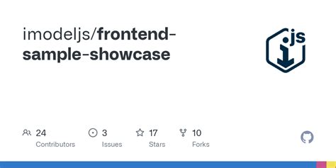 GitHub Imodeljs Frontend Sample Showcase