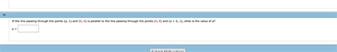 Solved If The Line Passing Through The Points A1 And