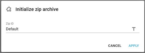 Initialize Zip Archive