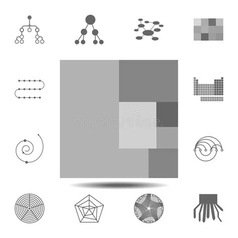 tree map icon simple glyph vector element of charts and diagrams set
