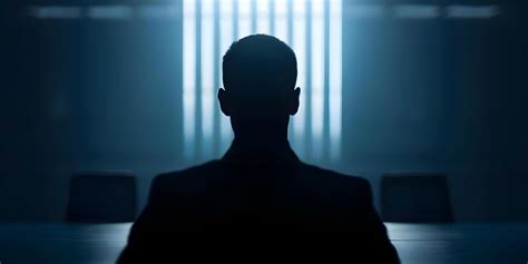 Tense Interrogation Scene In Dark Room With Detective Suspect